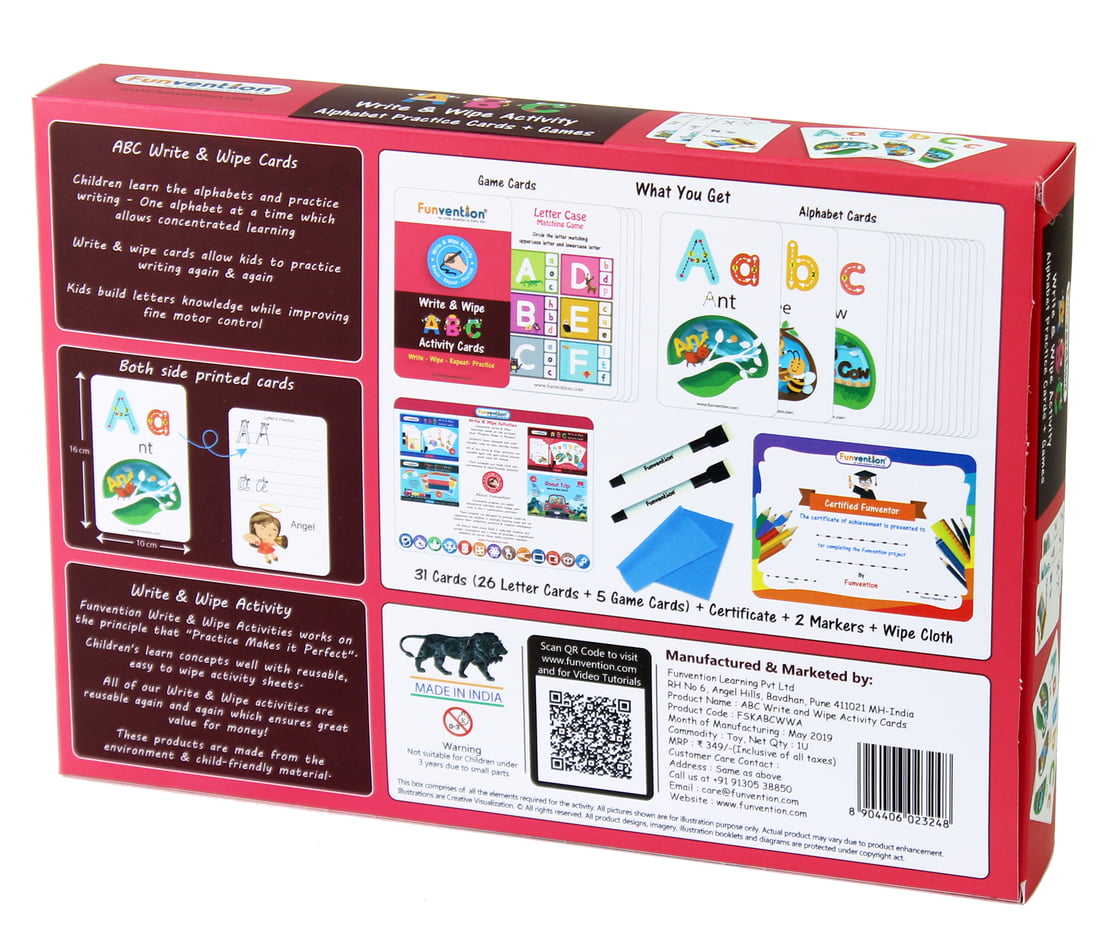 Write & Wipe Activity - ABC Alphabets